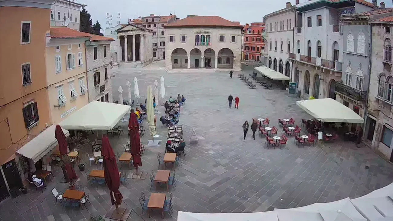Pula - Forum Square Webcam - Croatia 🎦