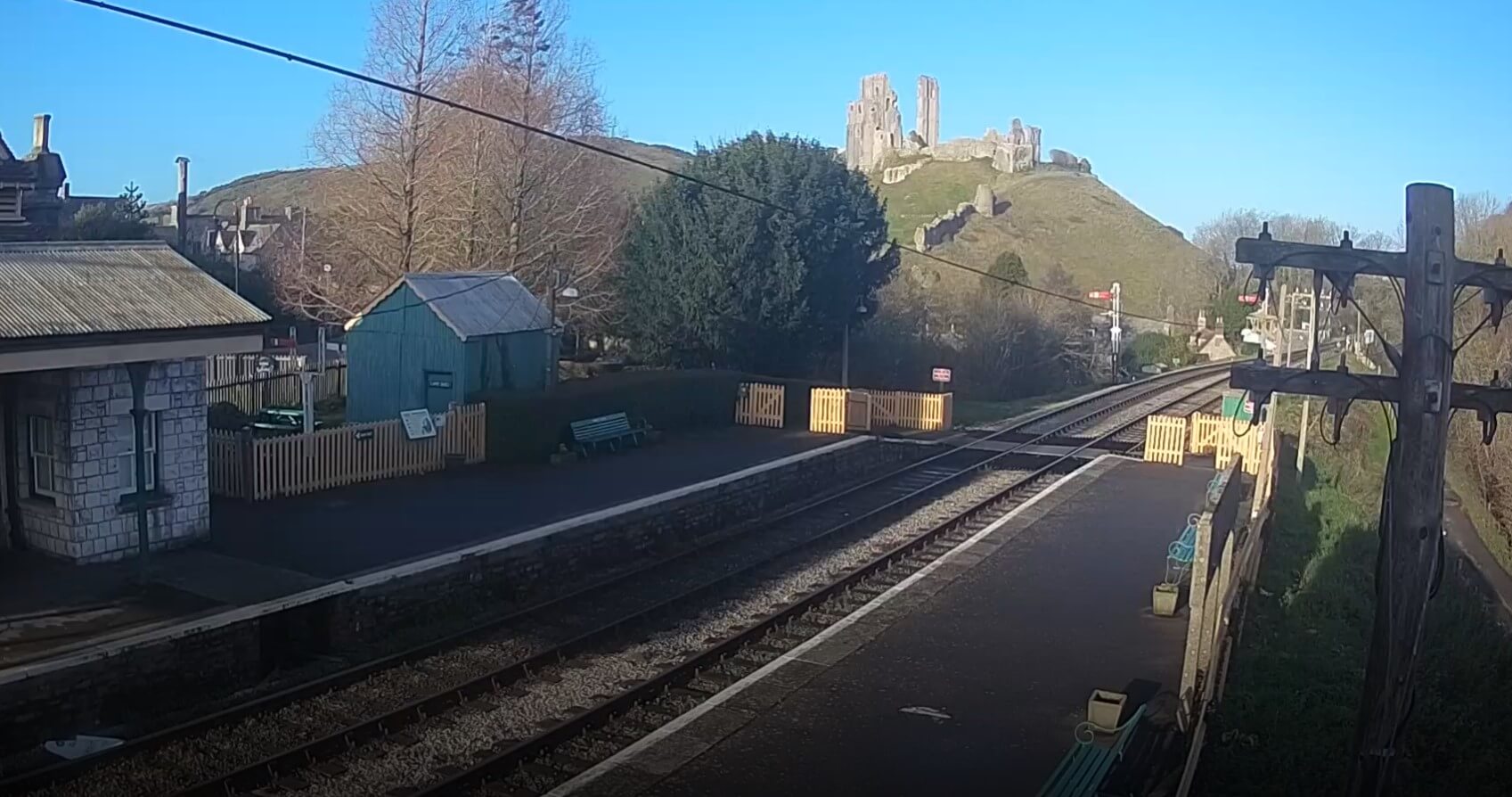 Corfe Castle - Live Webcam 【 England