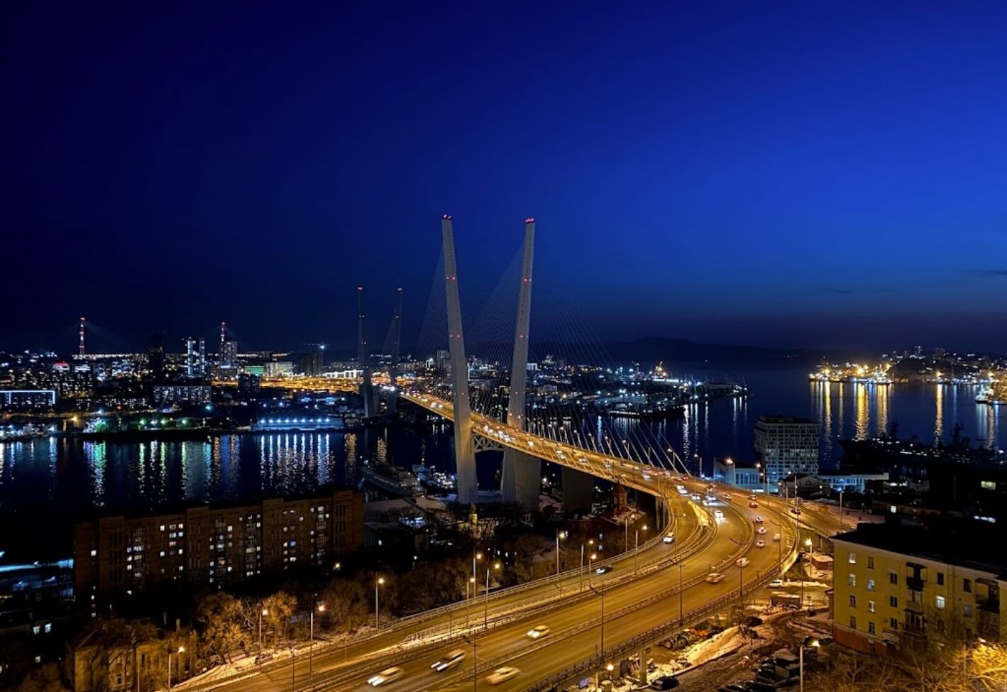 Vladivostok, Golden Bridge - Live Webcam 【 Russia