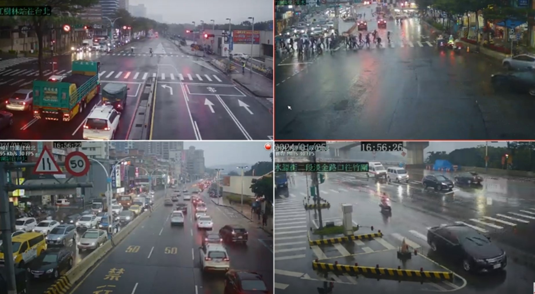 Traffic in New Taipei City - Live Webcam 【 Taiwan