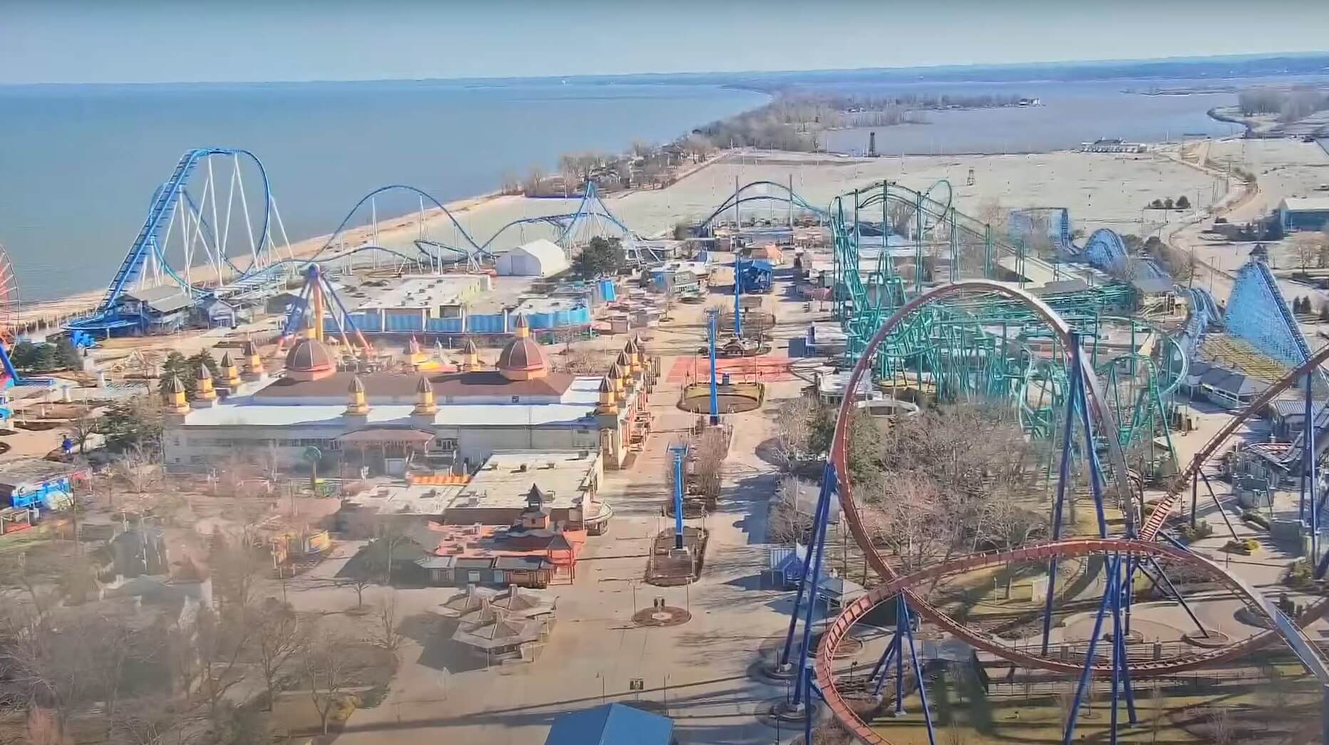 Cedar Point Amusement Park Sandusky Webcam - Ohio 🎦