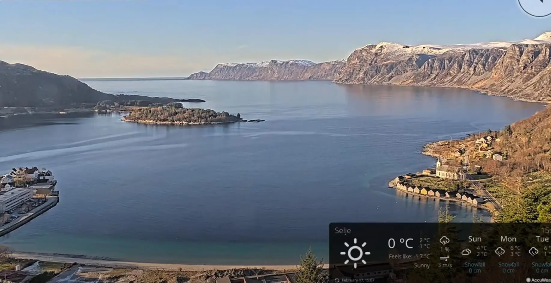 Selje panorama Webcam - Norway 🎦