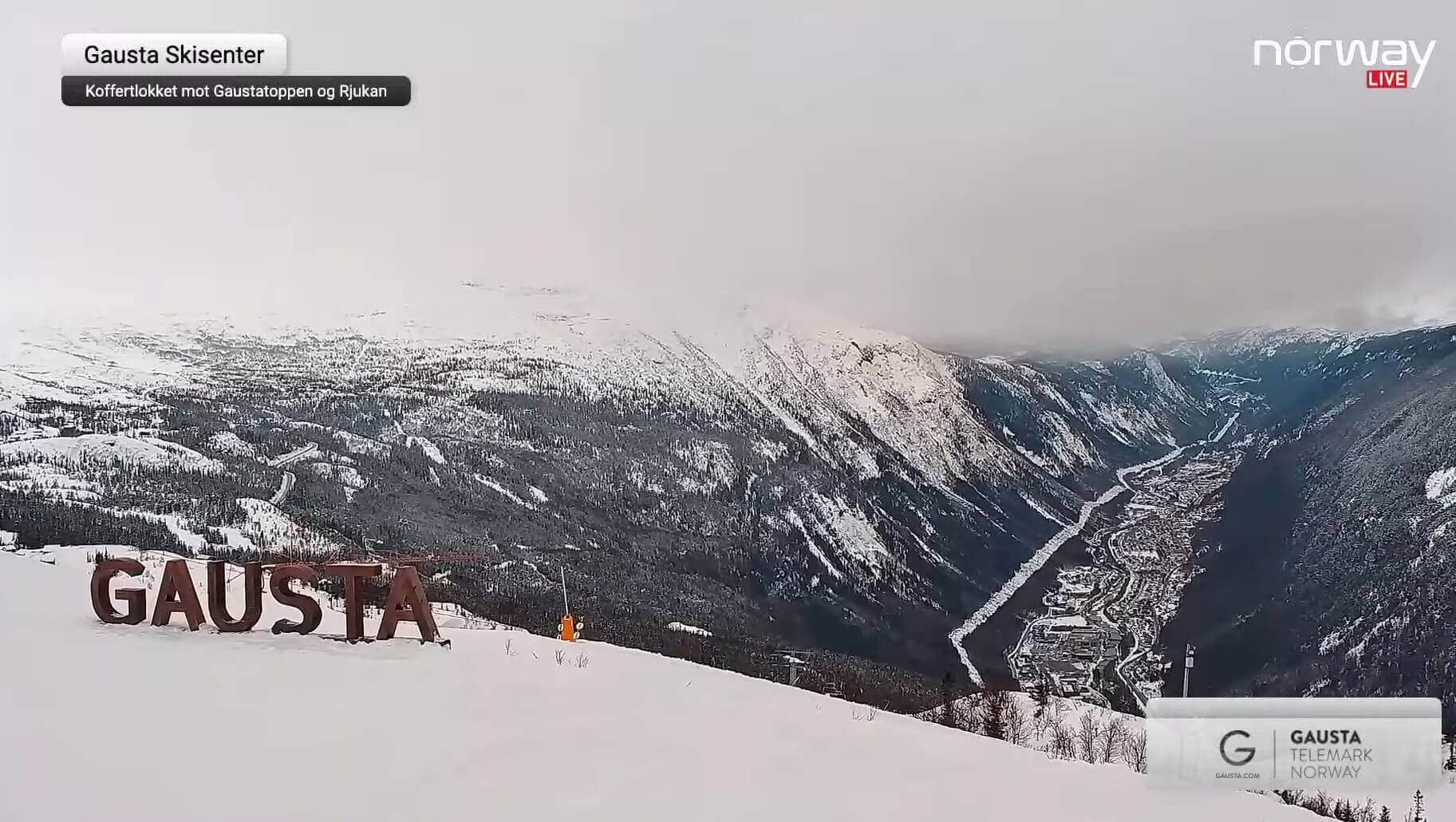 Gausta Skisenter Webcam - Norway 🎦