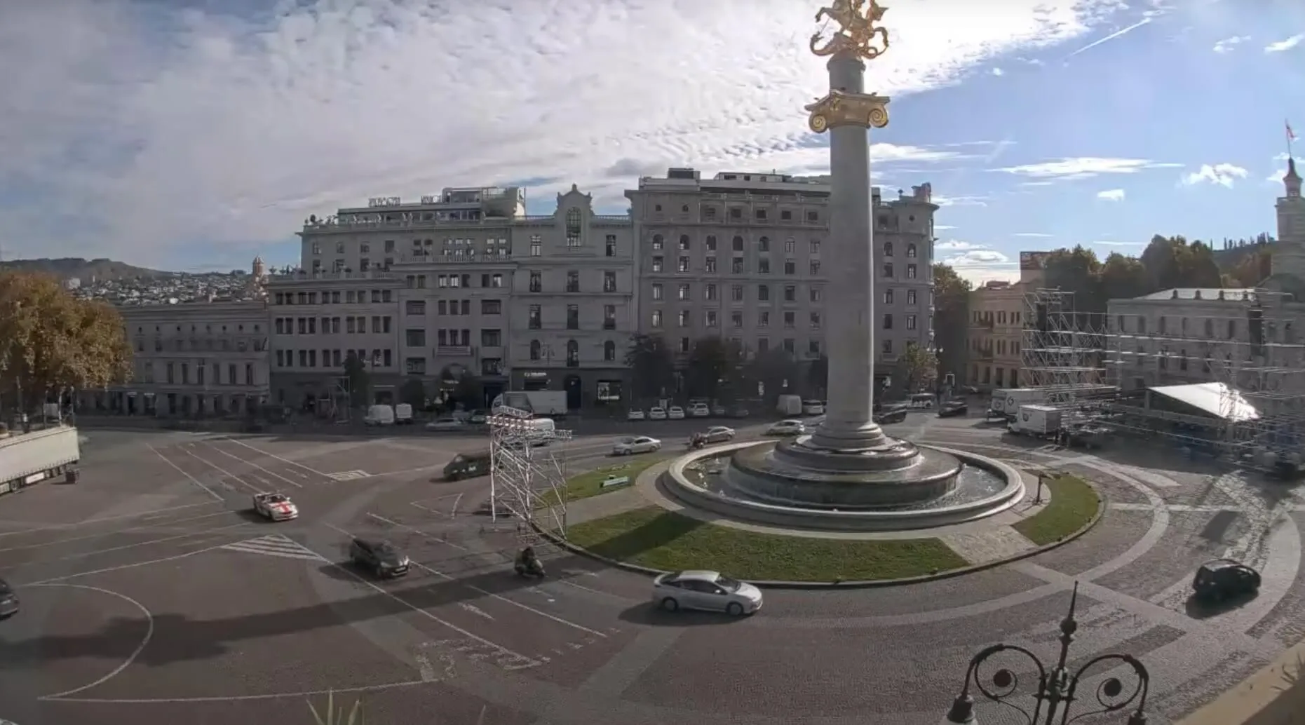 Tbilisi Freedom Square Webcam - Georgia 🎦